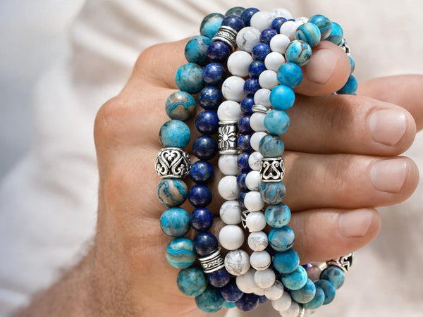 Handcrafted Gemstone Bracelets: Diverse Gems & 925 Sterling Silver - VY ...