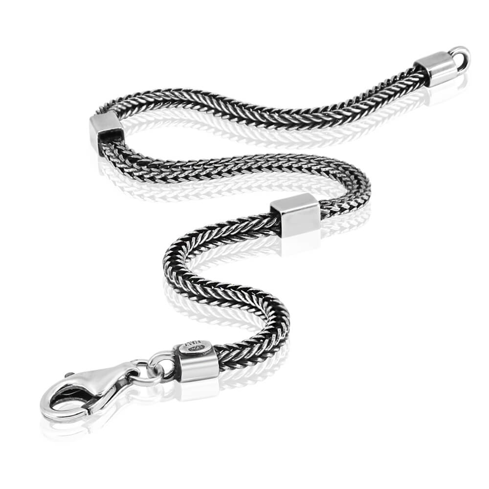 Italian Silver Thin Bracelet - 925 Italy - Size 7 to 10 in - VY Jewelry