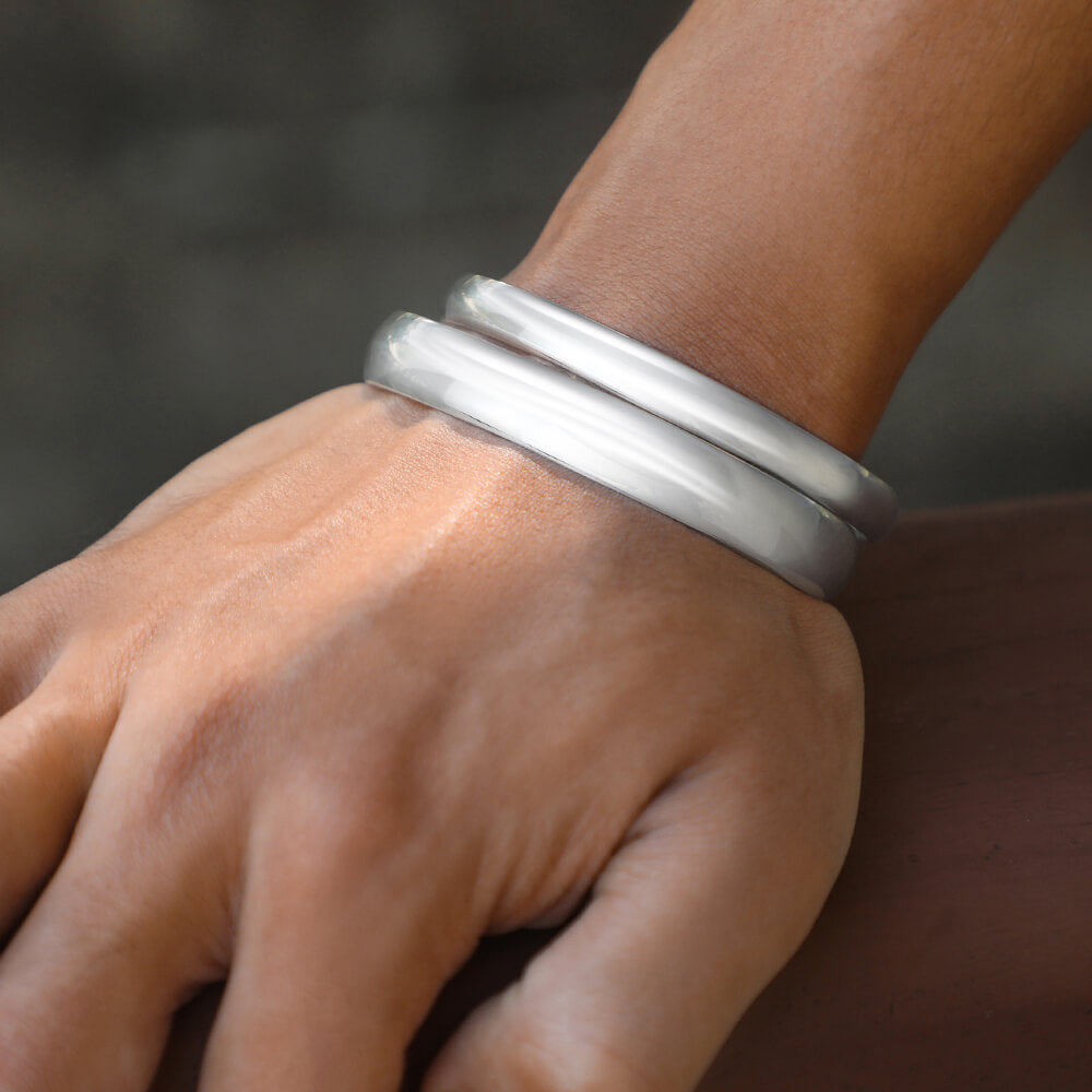 Classic 925 Sterling Silver Cuff Bracelets for Men & Women - VY Jewelry