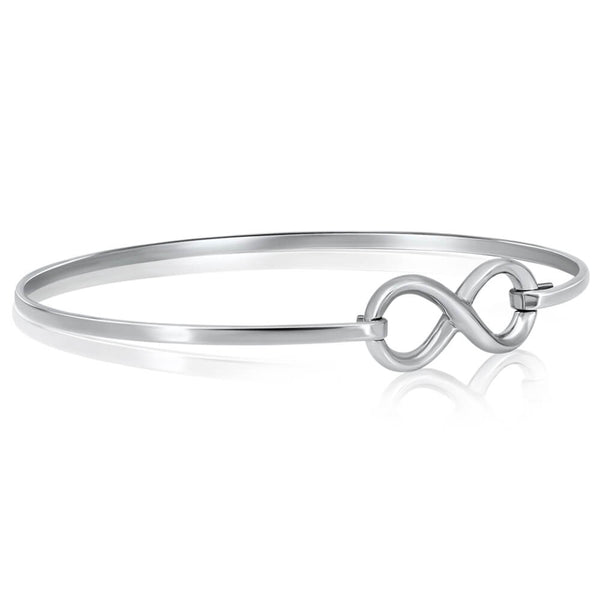 Infinity Bangle 925 Silver Perfect Gift for Girl & Women - VY Jewelry