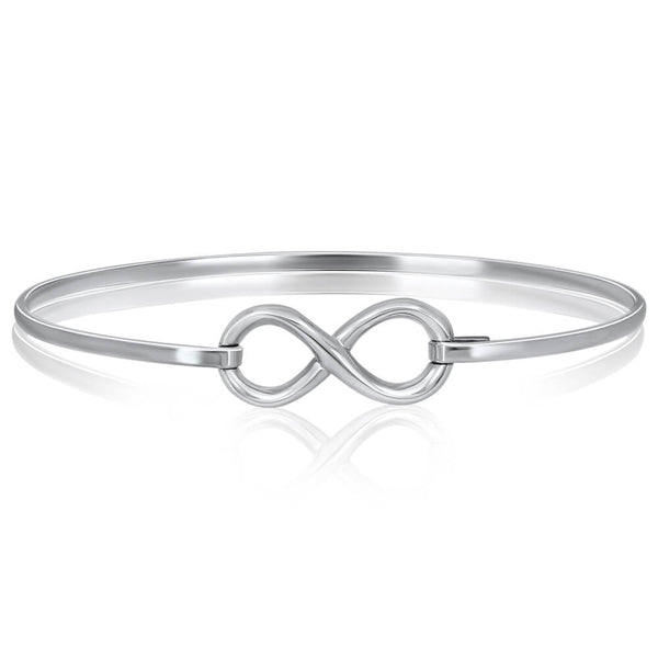 Infinity Bangle 925 Silver Perfect Gift for Girl & Women - VY Jewelry