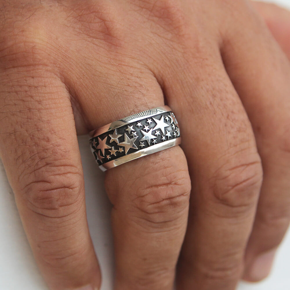 Silver Rings For Men - 925 Sterling - Size Range 6 to 15 - VY Jewelry