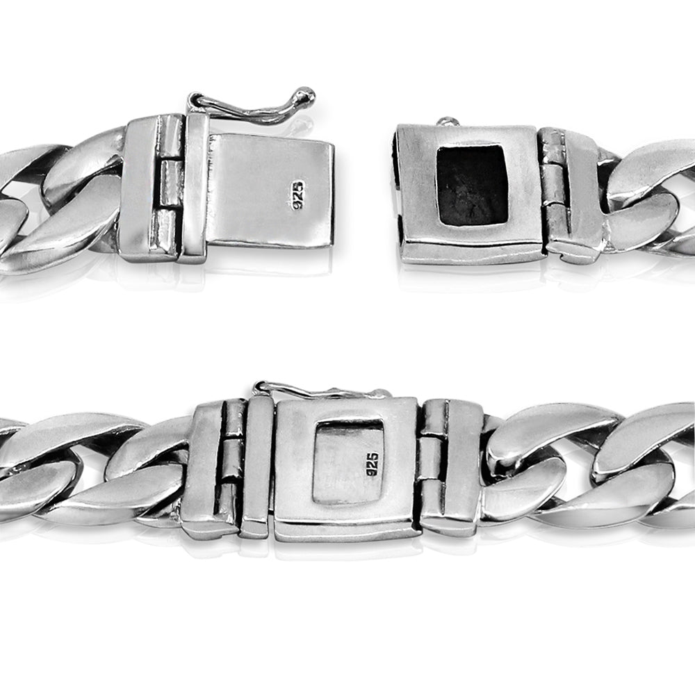 Silver Chain for Men - 925 Solid Sterling Necklace Length 18 to 30 - VY ...