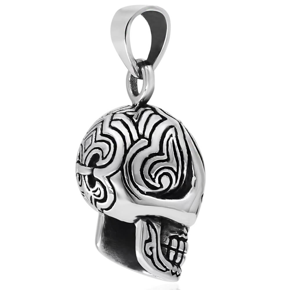 Silver Skull Pendant - Heavy 925 Sterling Silver - VY Jewelry