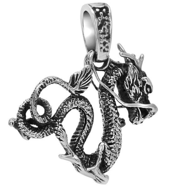 Dragon Pendant - 925 Sterling Silver - Classic Design - VY Jewelry