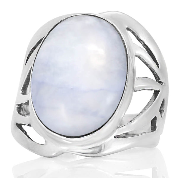 Moonstone Silver Ring for men and Women - Size 7 to 15 - VY Jewelry
