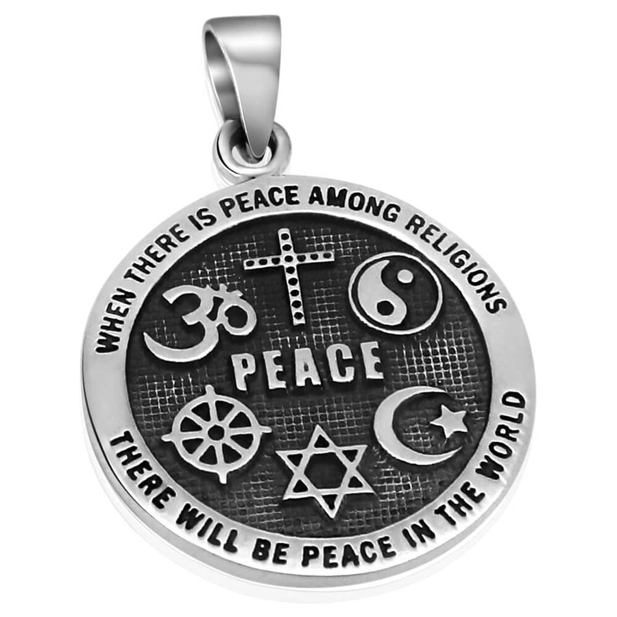 All Religions Pendant with Peace of Six Religious Symbols in the World ...